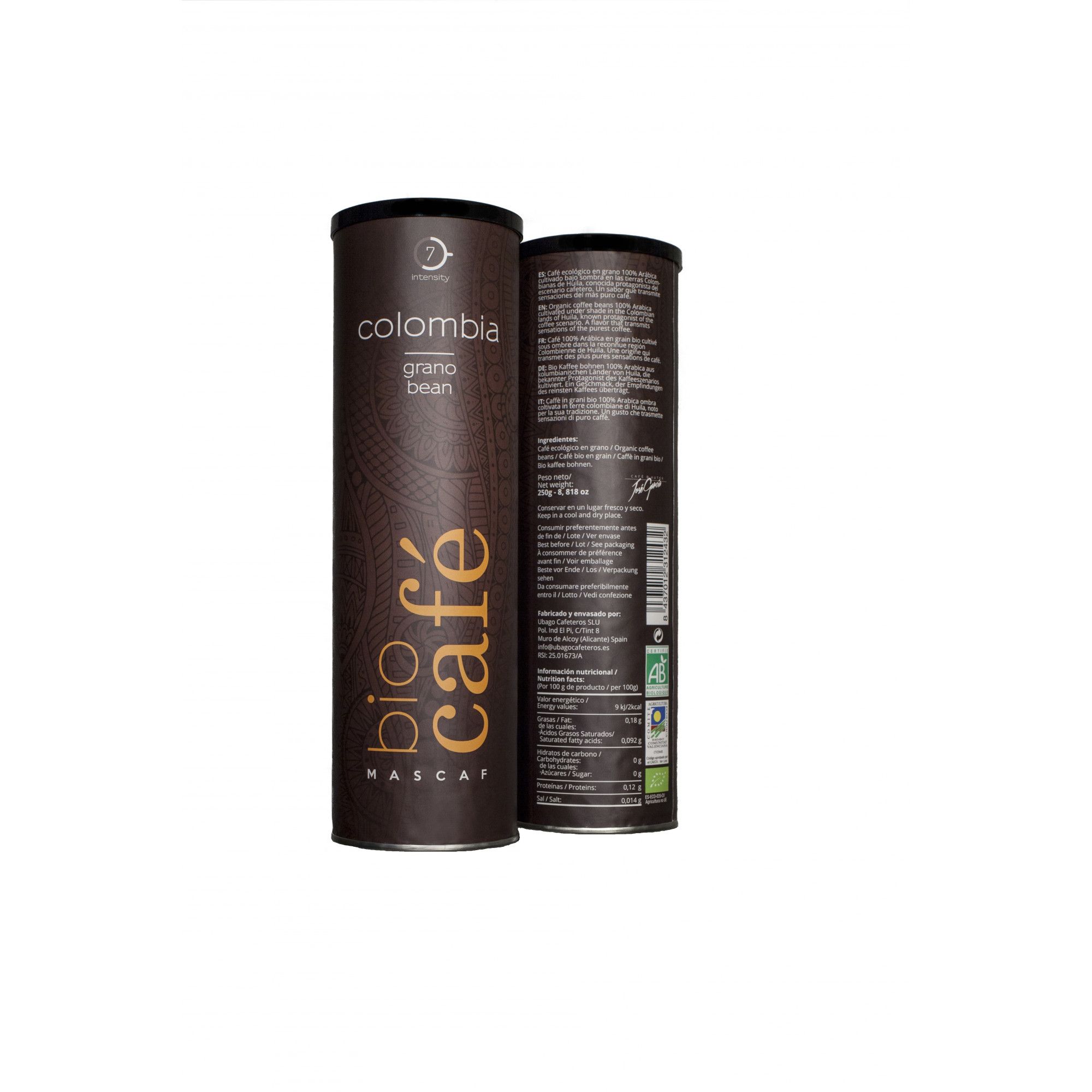 Cafea boabe - Bio Colombia 250g, Mascaf - Mascaf