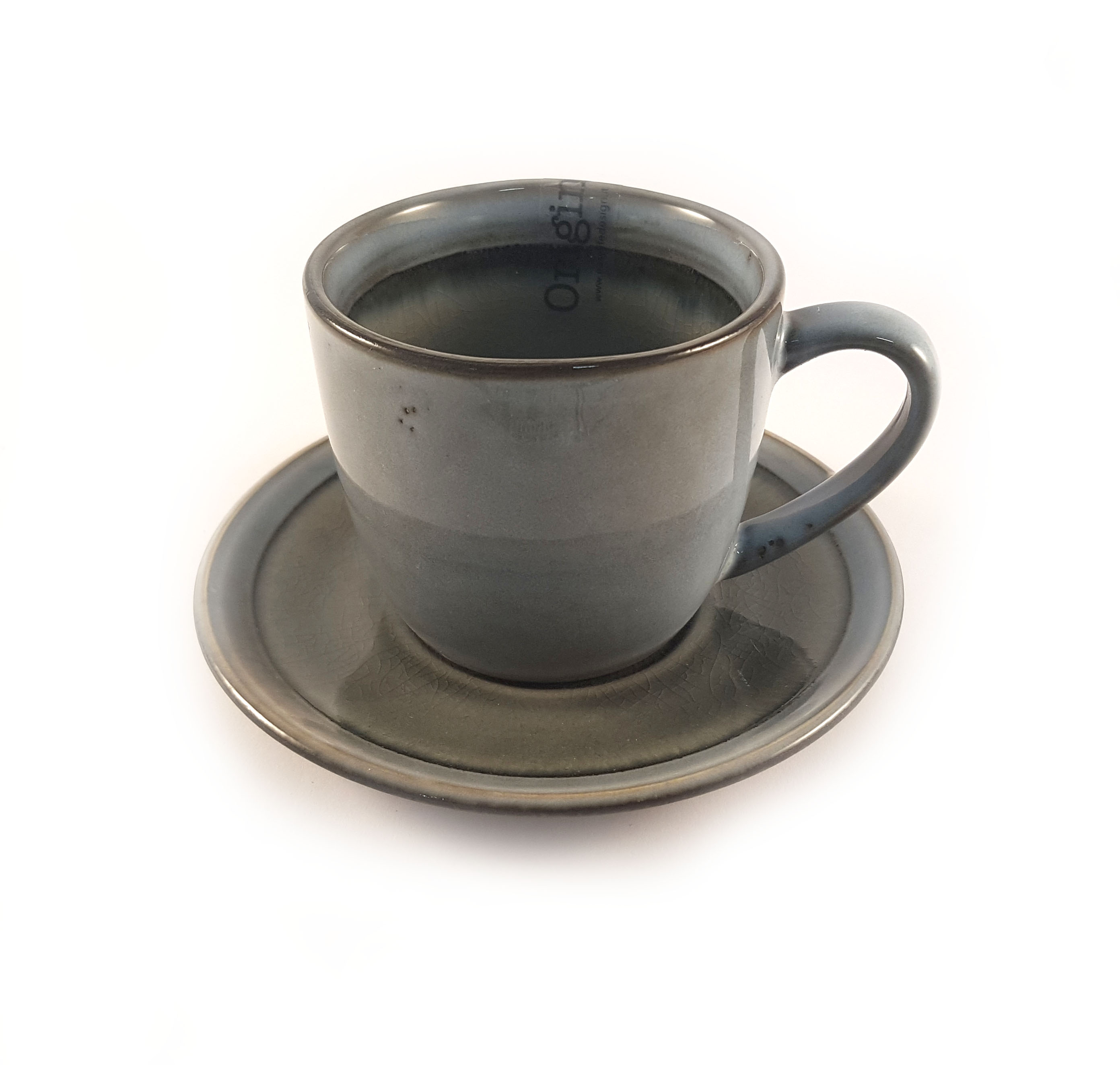 Ceasca cu farfurioara - Stoneware Origin Grey - Nuova R2S