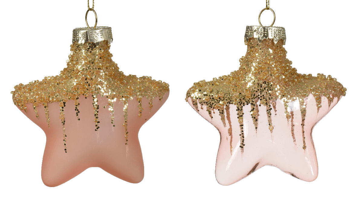 Set 2 stele - Gold Glitter - Beads Mix - Sparkling Rose - Kaemingk