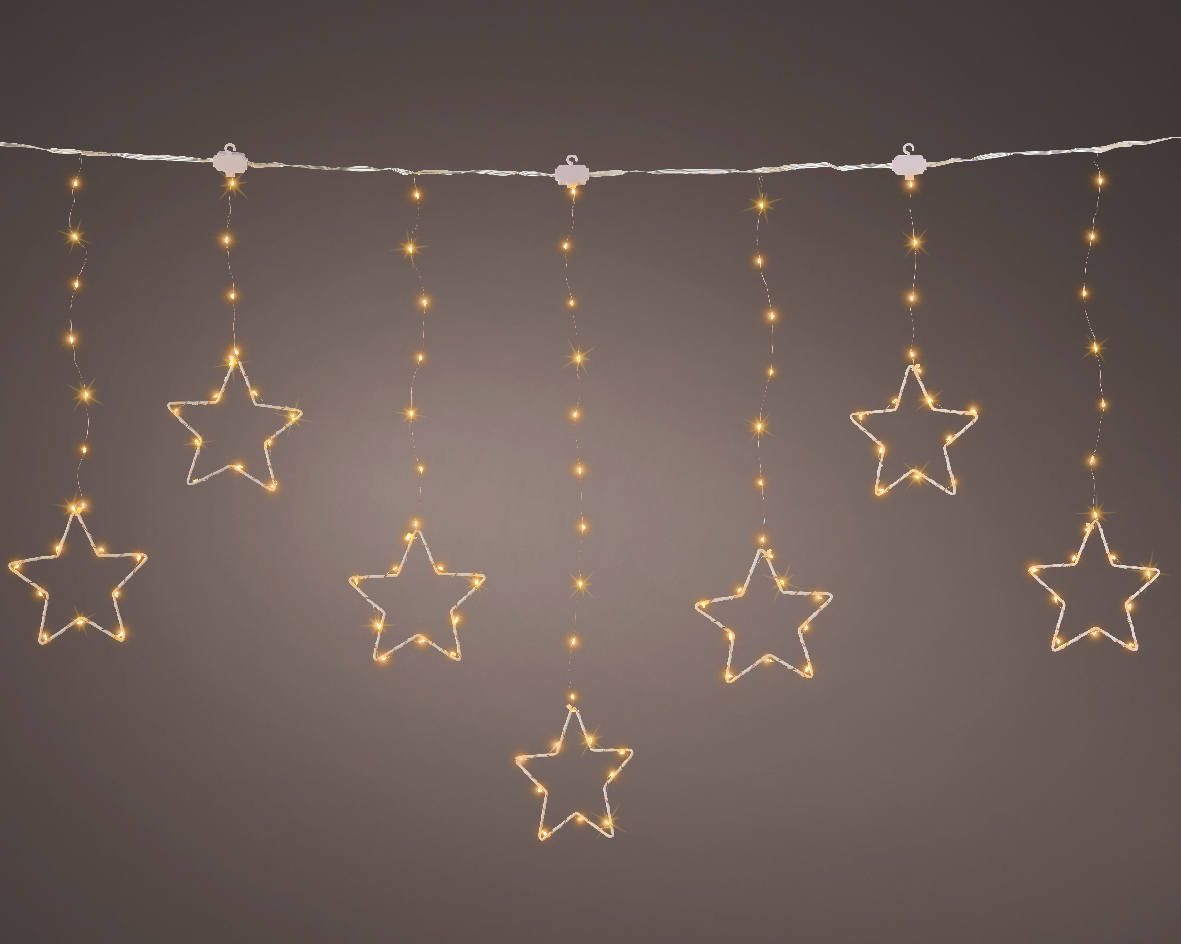 Ghirlanda de luminite - Micro LED Curtain Lights 8 Function Twinkle ...