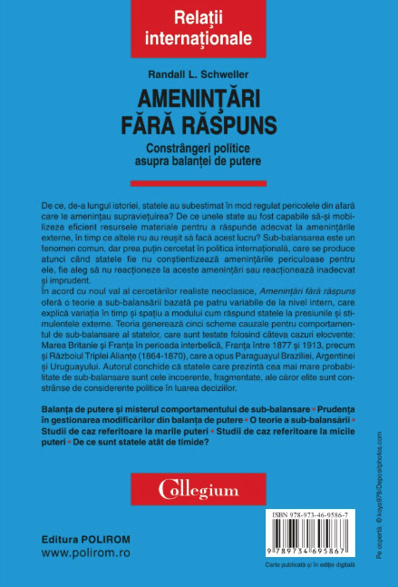 Amenintari fara raspuns - Randall L. Schweller