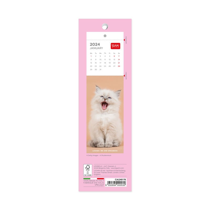 Calendar 2024 - Bookmark - Kittens - Legami