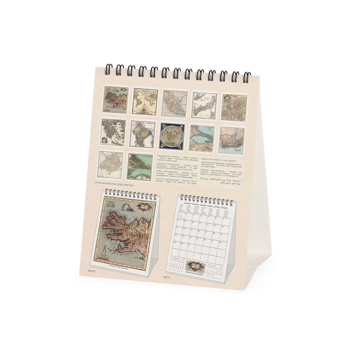 Calendar 2024 - Vintage Maps - Legami
