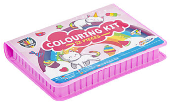 Set colorat - Colouring Kit, Roz - Grafix