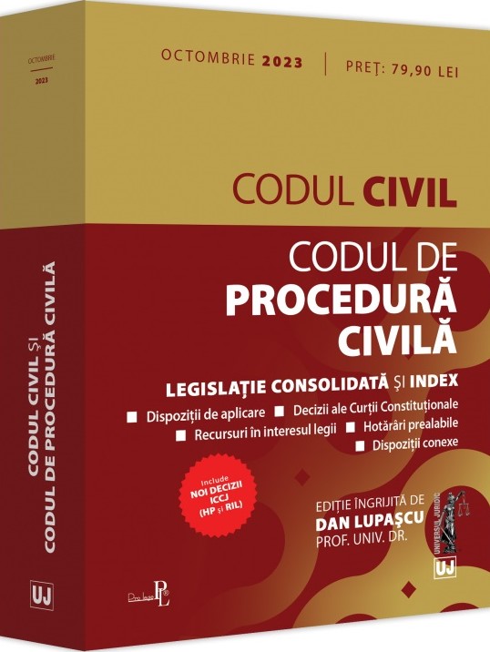 Codul civil și Codul de procedura civila: octombrie 2023 - Dan Lupascu