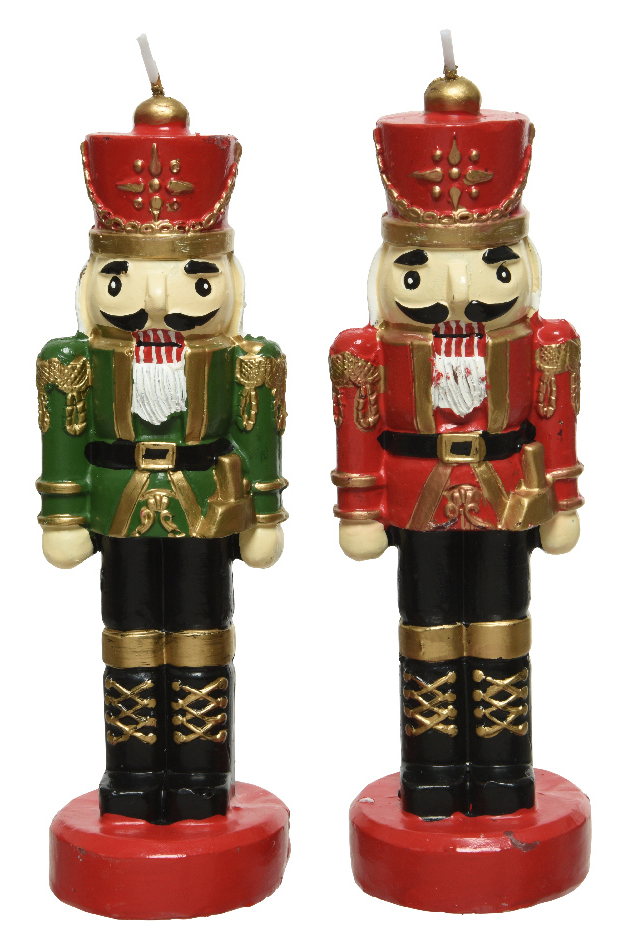 Lumanare decorativa - Nutcracker - doua culori - pret pe bucata - Kaemingk