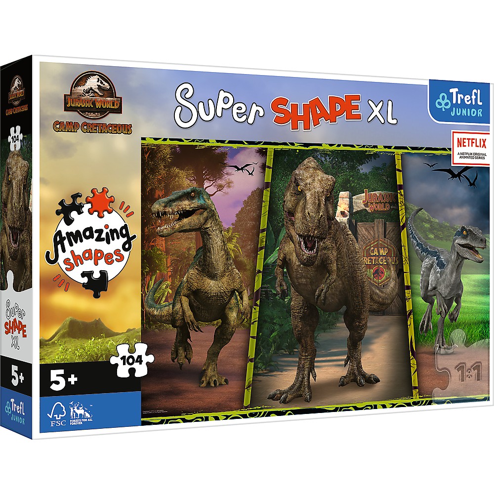 Puzzle - Super Shape XL - Jurassic World - Trefl