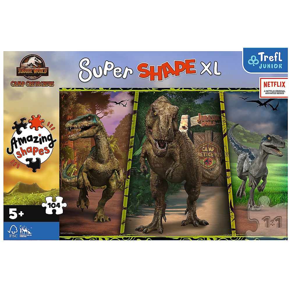 Puzzle - Super Shape XL - Jurassic World - Trefl