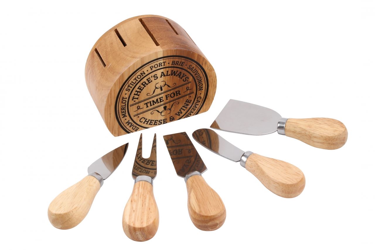 Set cutite pentru branza - Always Time for Cheese Wine - CGB Giftware