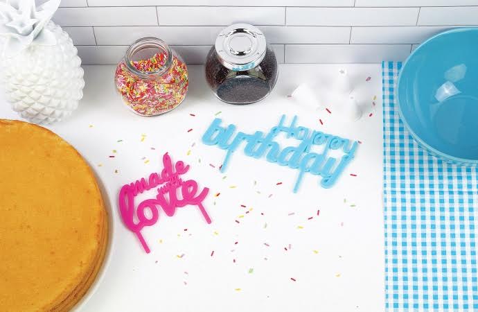 Set 2 decoratiuni pentru tort - Cake banner - DOIY