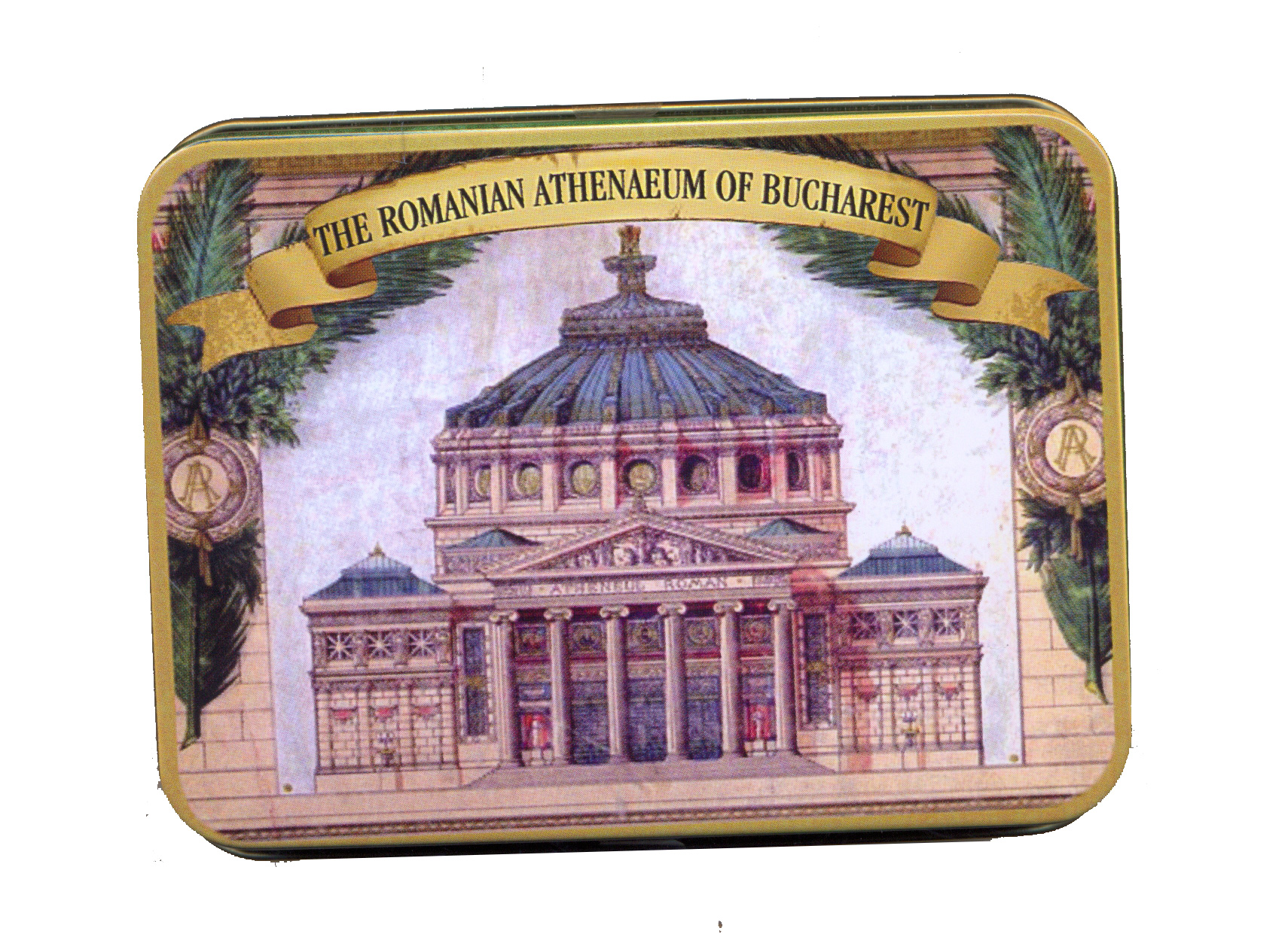 Doza metalica cu dropsuri de fructe - Ateneul Roman - Cofetaria La Dolce