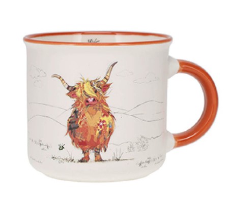 Ceasca espresso - Kook - Vache ecossaise - Kiub - 125 ml - Ceramica ...