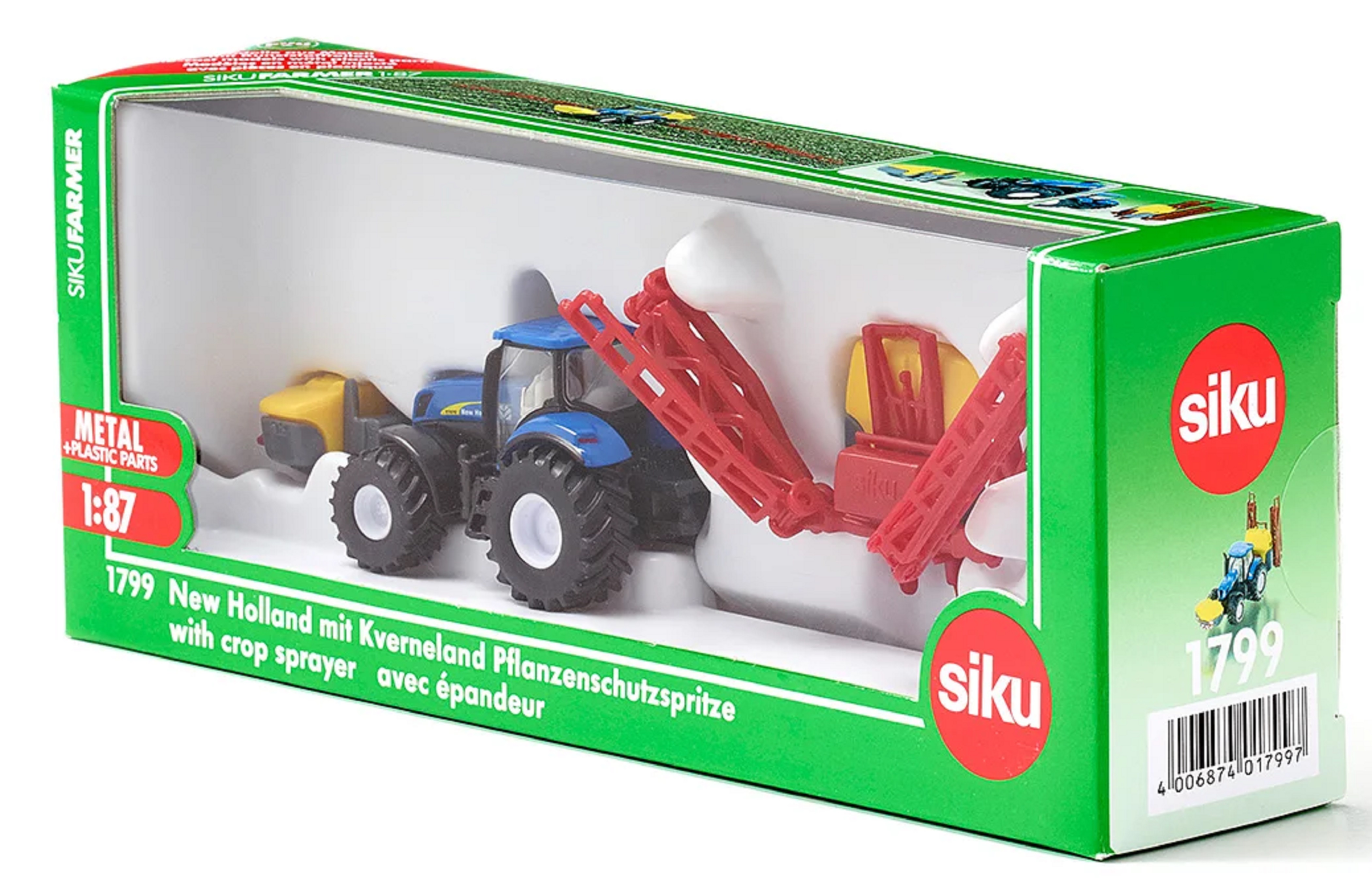 Tractor cu secera - New Holland - Albastru - Siku - Siku