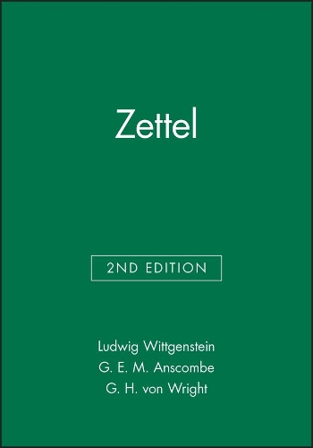 Zettel - Ludwig Wittgenstein