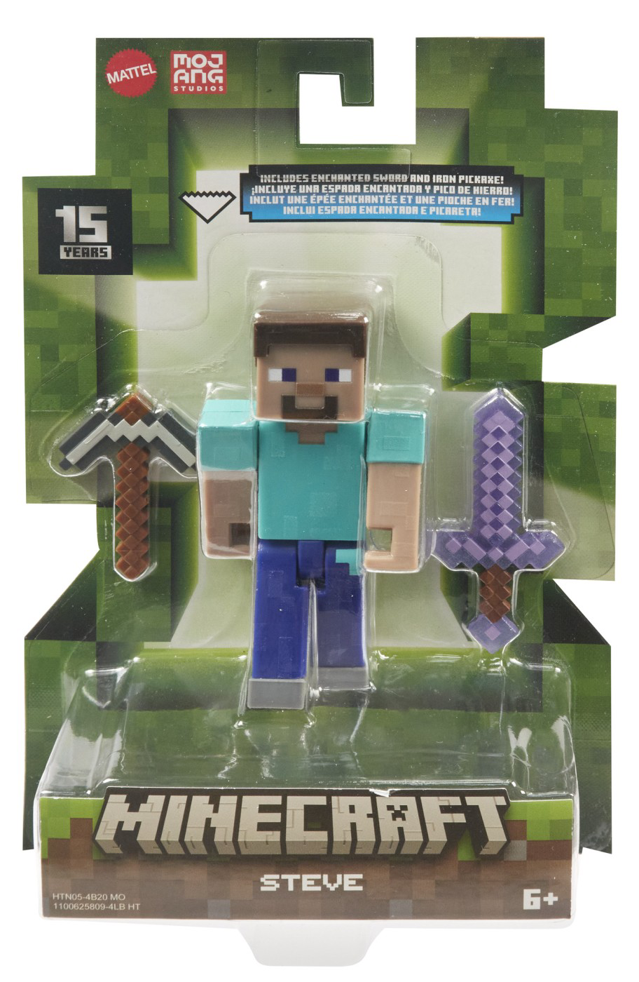 Figurina - Minecraft a Block - Steve - Mattel