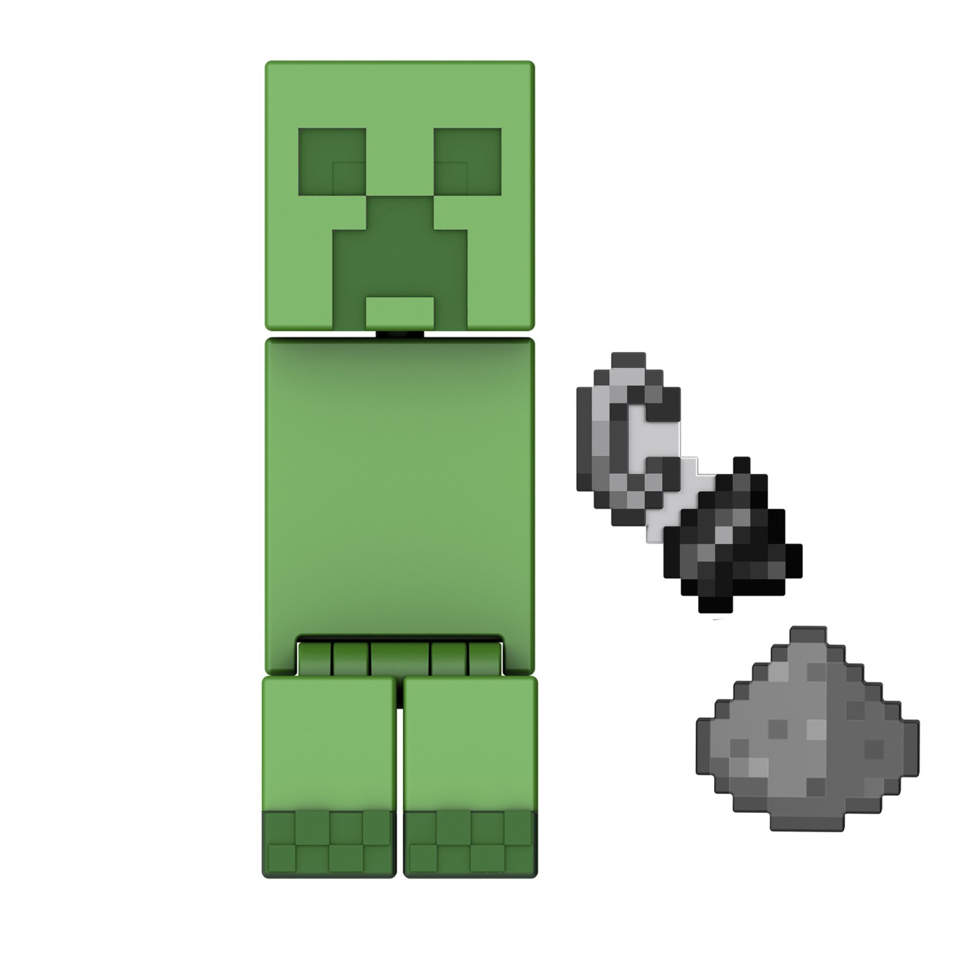 Figurina - Minecraft a Block - Creeper - Mattel - Minecraft - Mattel