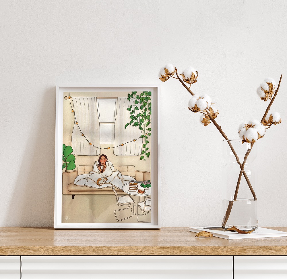 Print de arta - Momente de liniste - Ale Illustrator