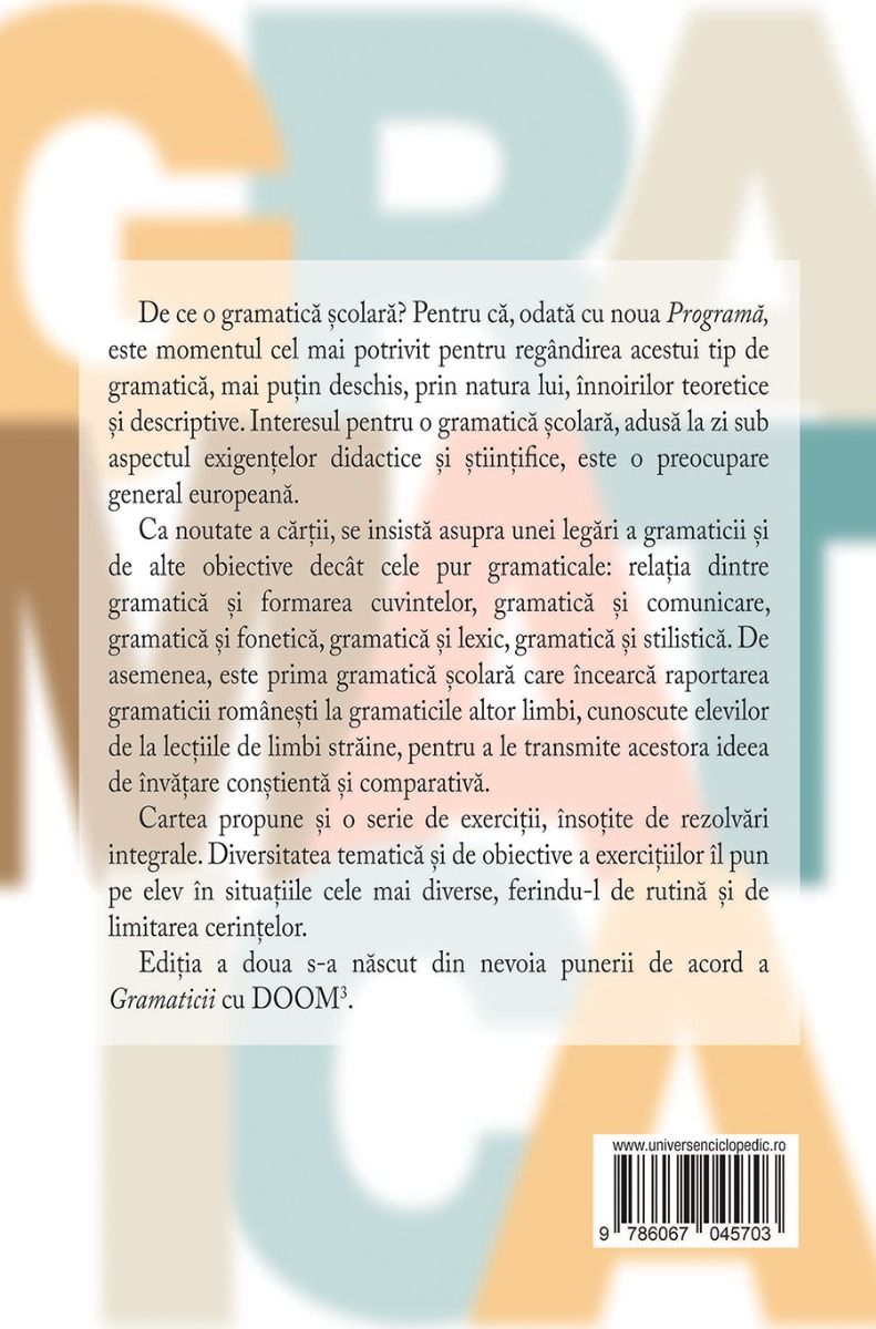 Gramatica limbii romane pentru gimnaziu Gramatica limbii romane pentru gimnaziu
