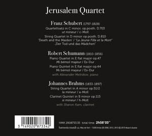 Jerusalem Quartet - Romantic Quartets & Quintets by Schubert, Schumann & Brahms - Franz Schubert ...