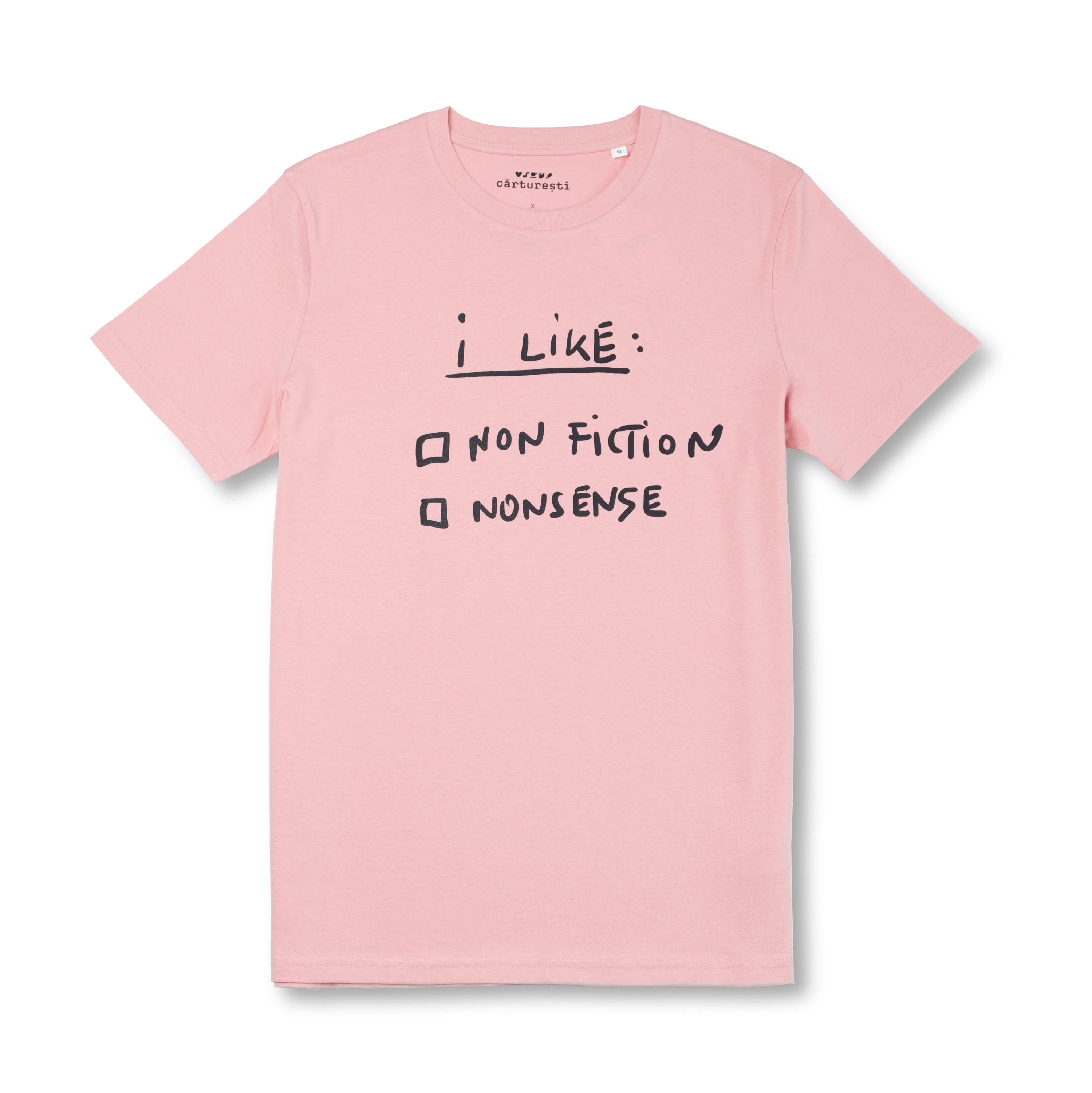 Tricou L - Carturesti x George Rosu - I Like Non Fiction Nonsense ...