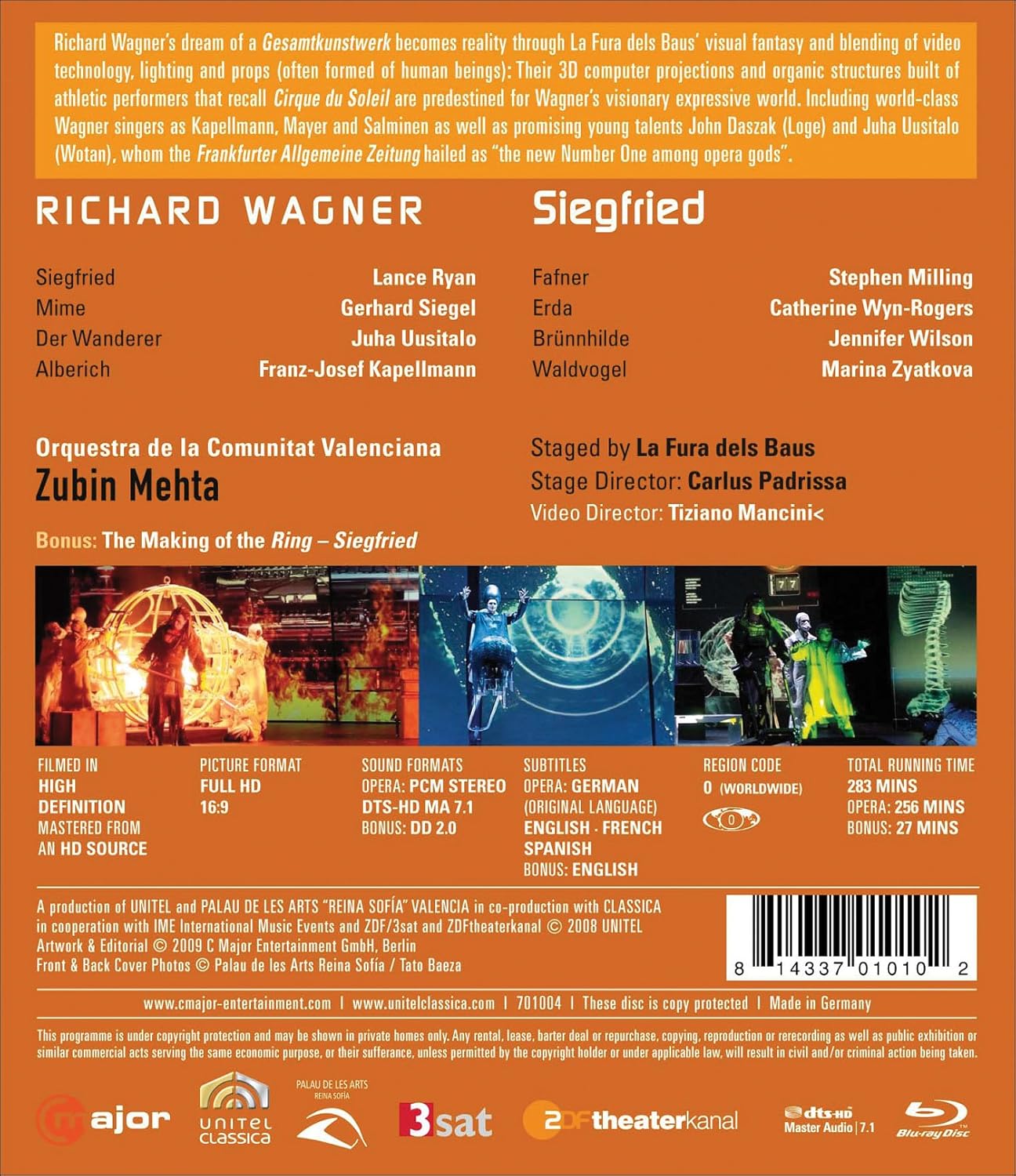Richard Wagner: Siegfried (Blu-ray) - Lance Ryan, Jennifer Wilson, Juha ...