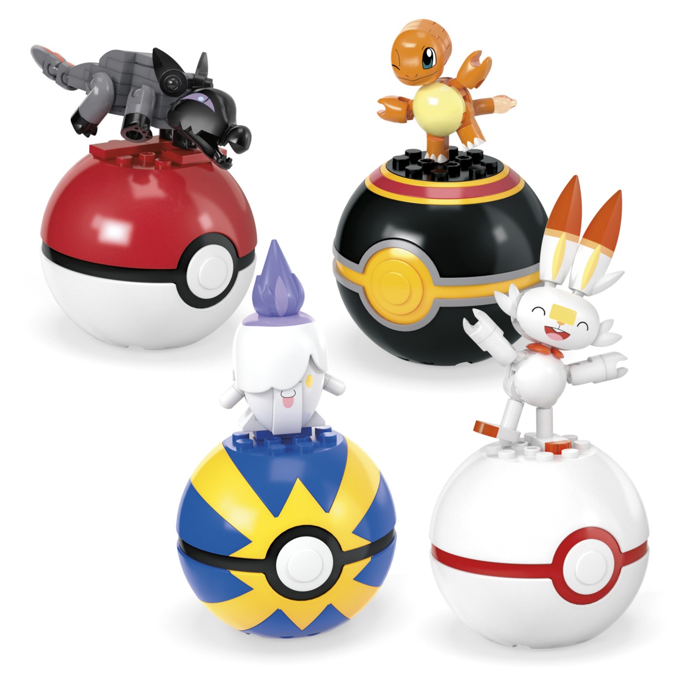 Set 4 bile Pokemon Mega - Echipa de Foc - Mattel