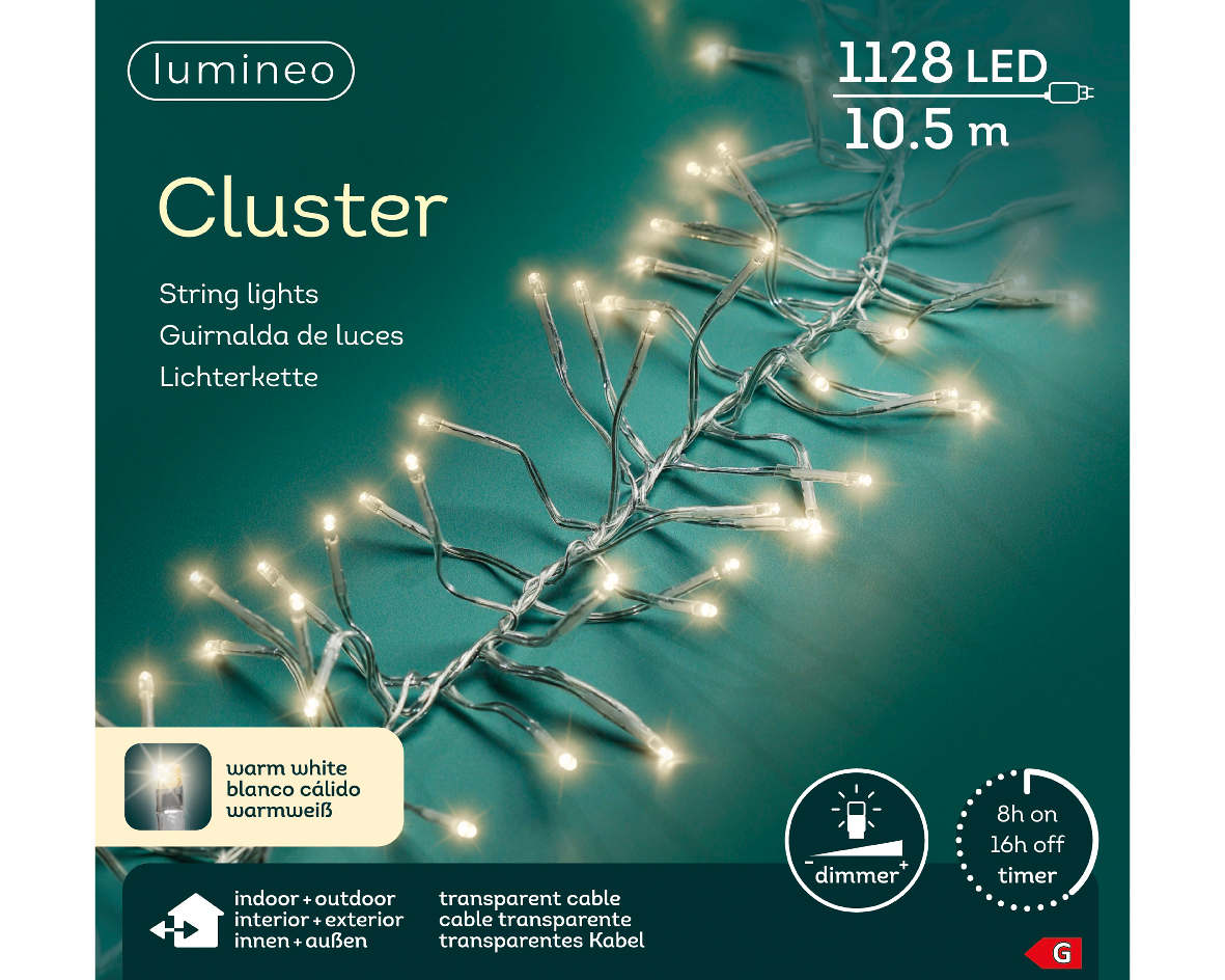 Luminite decorative - 1128 LED Cluster Lights - Lumineo