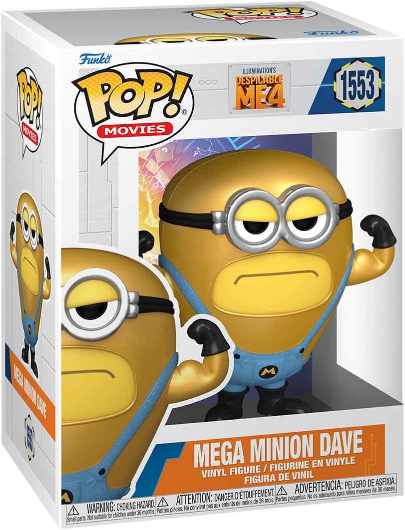 Figurina - Pop! Despicable Me 4: Mega Minion Dave - Funko Figurina - Pop! Despicable Me 4: Mega Minion Dave - Funko