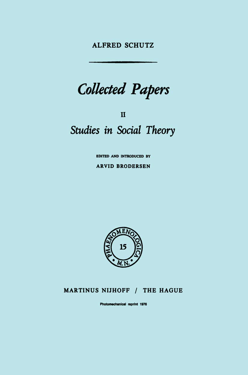 Collected Papers - Volume 2 - A. Schutz