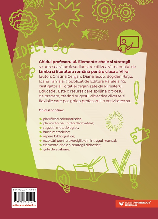 Ghidul profesorului - Cristina Cergan, Diana Iacob, Bogdan Ratiu, Ioana Tamaian
