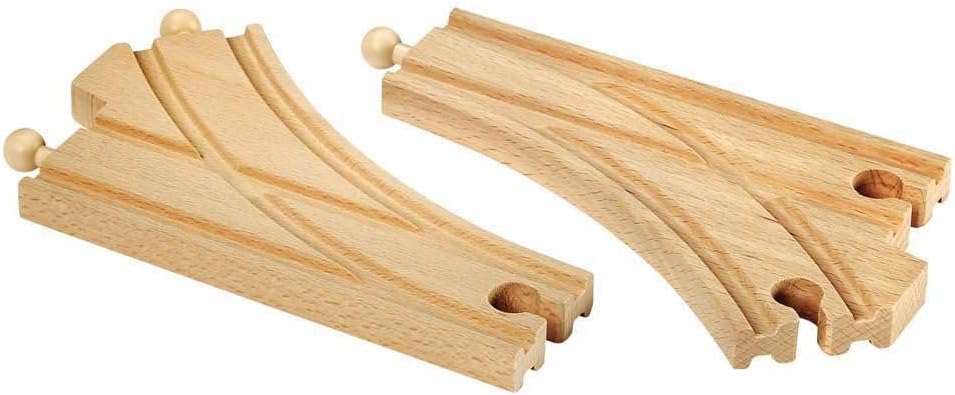 Extensie set trenulet - BRIO World - Curved Switching Tracks - Brio