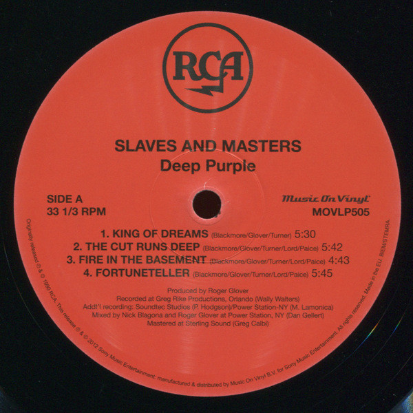 Slaves And Masters - Vinyl - Deep Purple