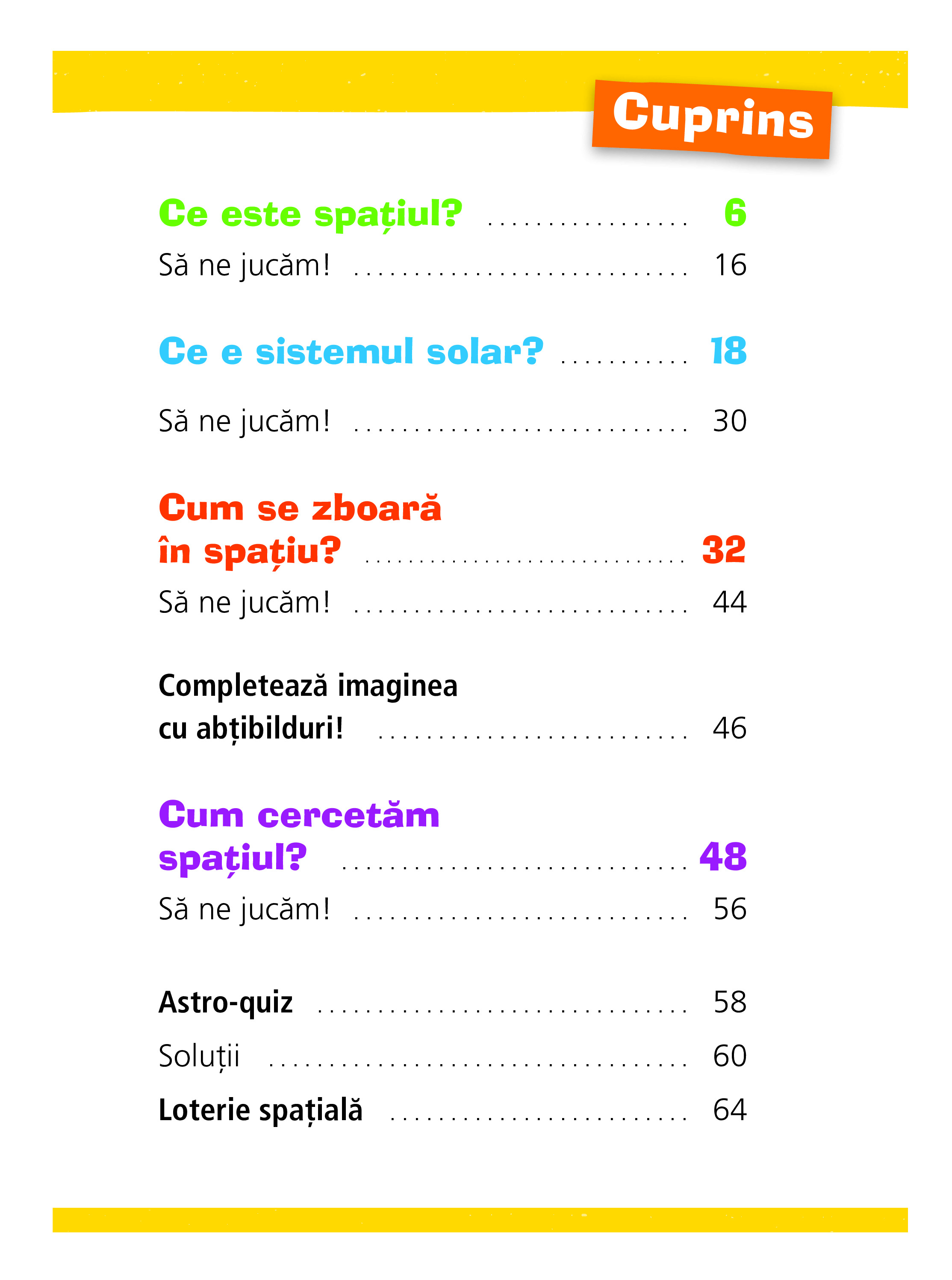 Primele lecturi - Spatiul cosmic - Carola von Kessel