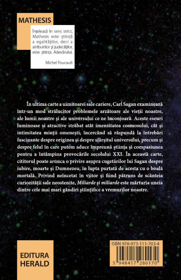 Miliarde si miliarde - Carl Sagan