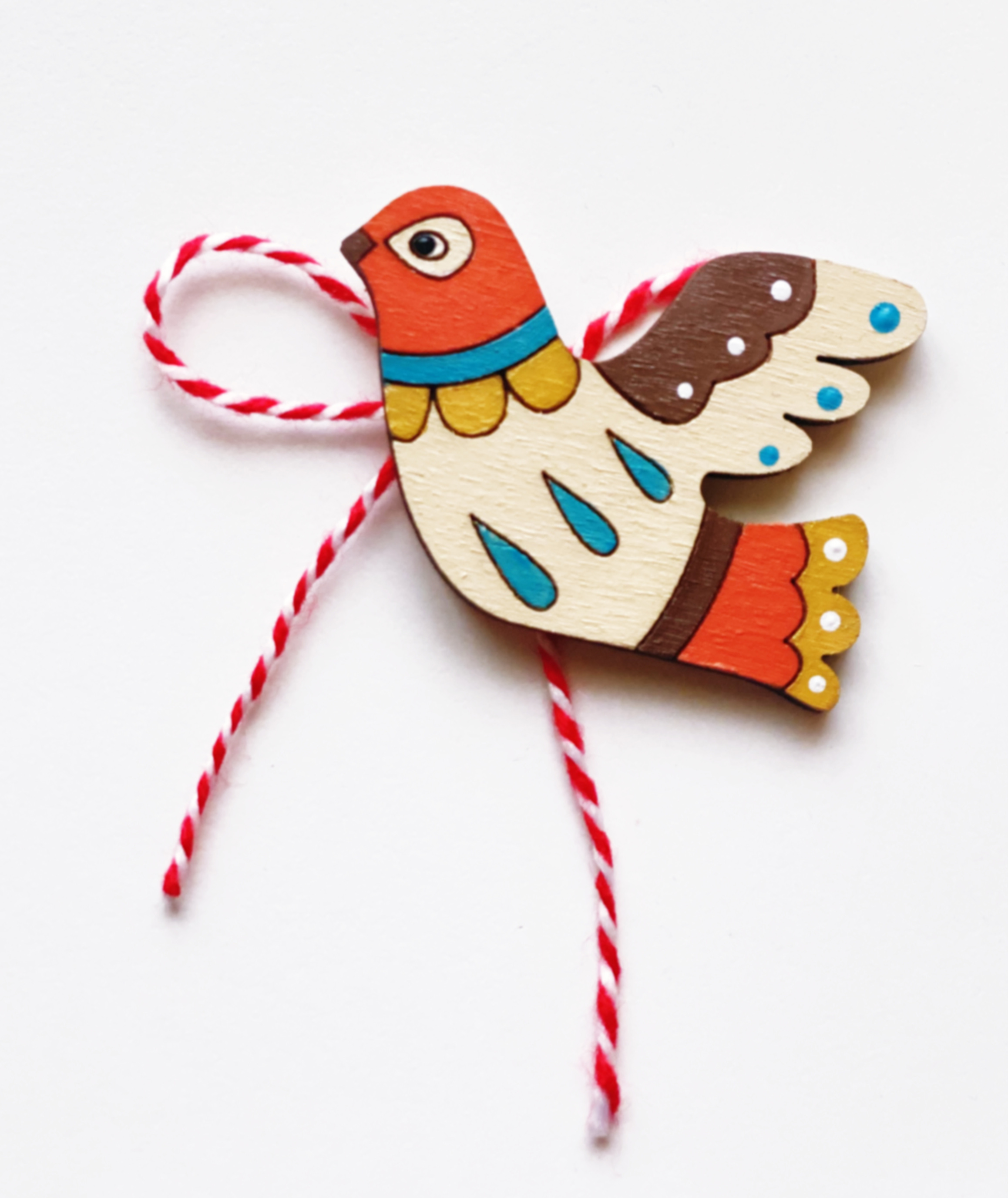 Martisor - Brosa Pasare - Natty Wood Design