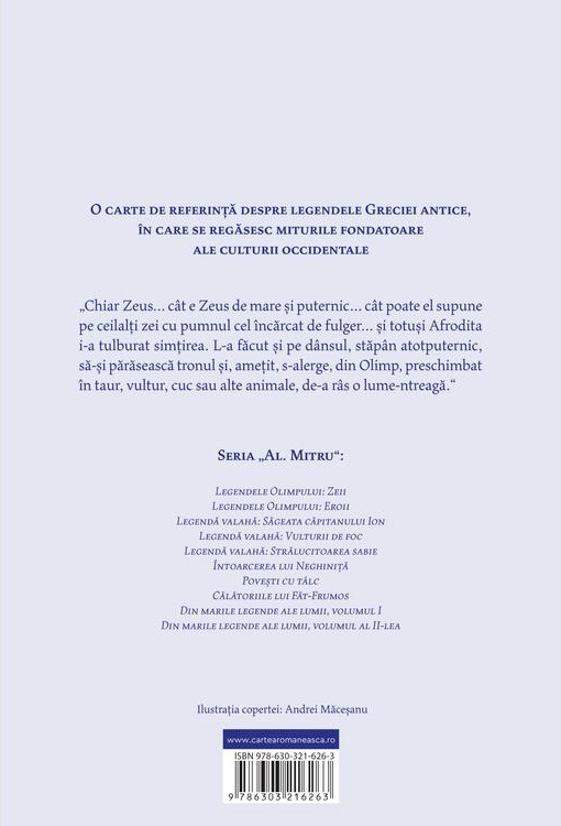 Legendele Olimpului: Zeii - Alexandru Mitru