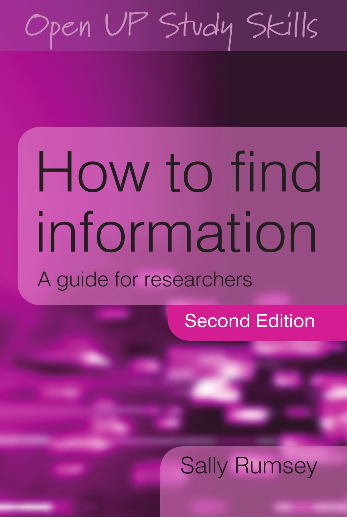 How to Find Information - Sally Rumsey