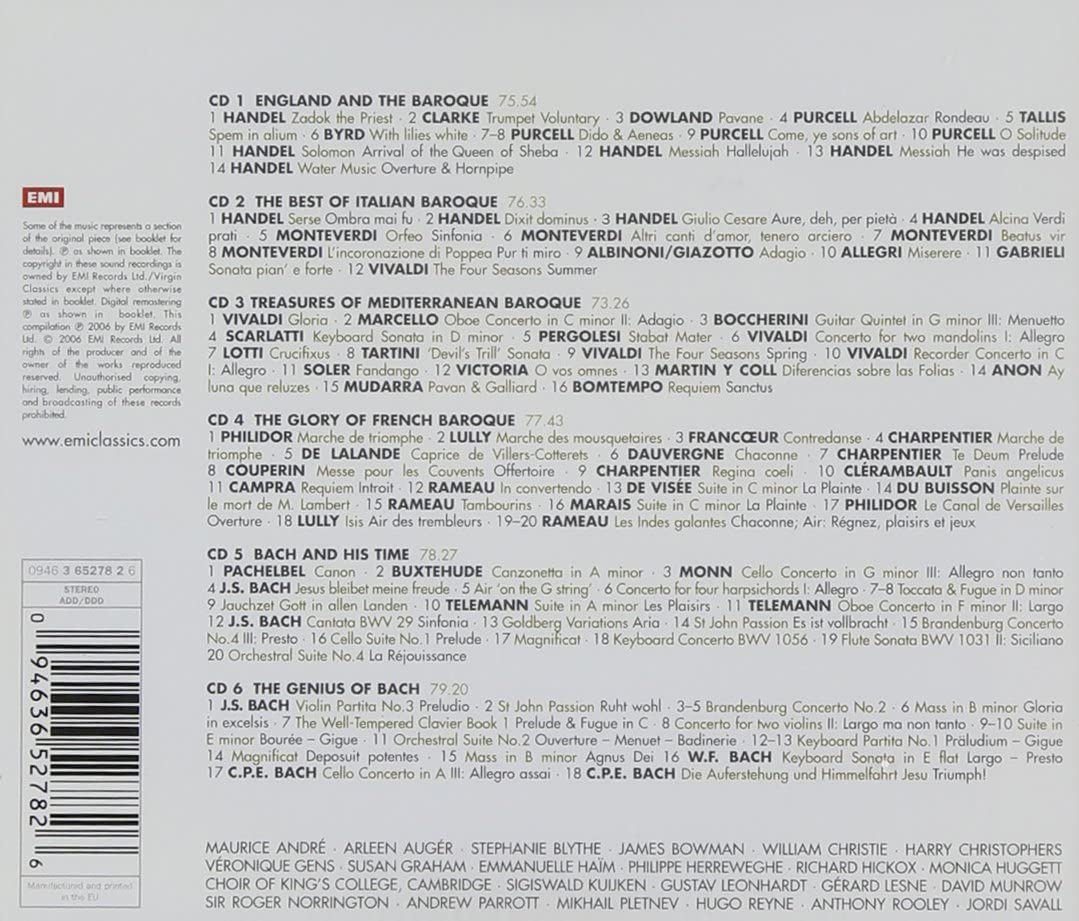 100 Best Baroque (6CD) - Various Artists