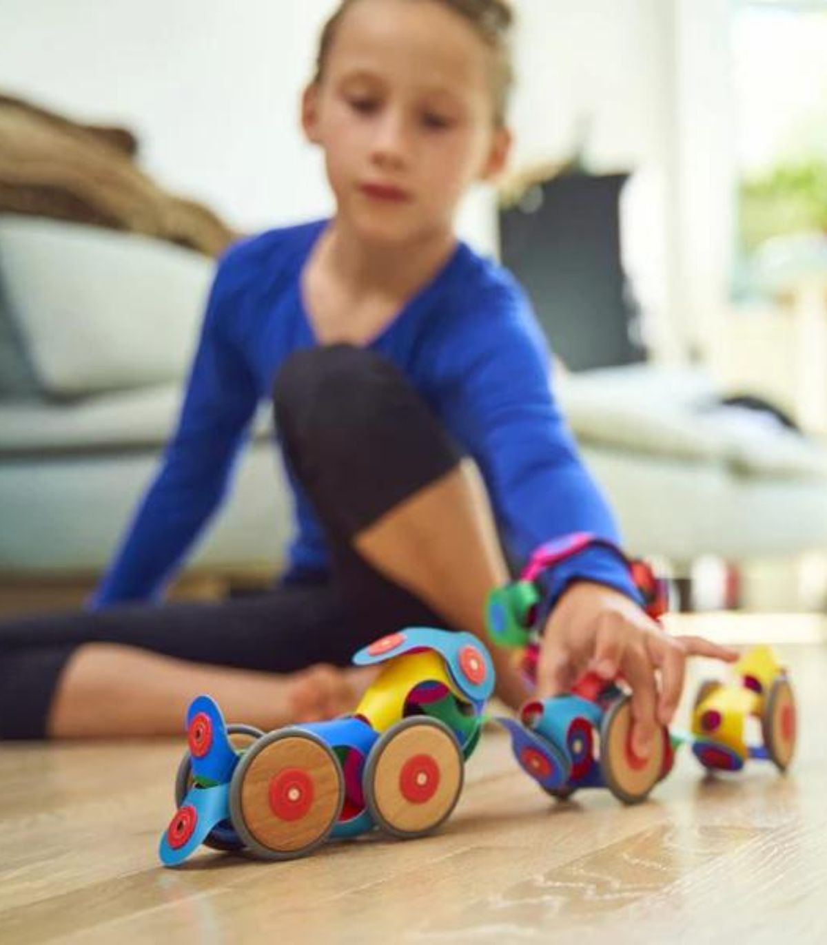 Joc de construit cu 72 piese - Modele cu rotite - Clixo