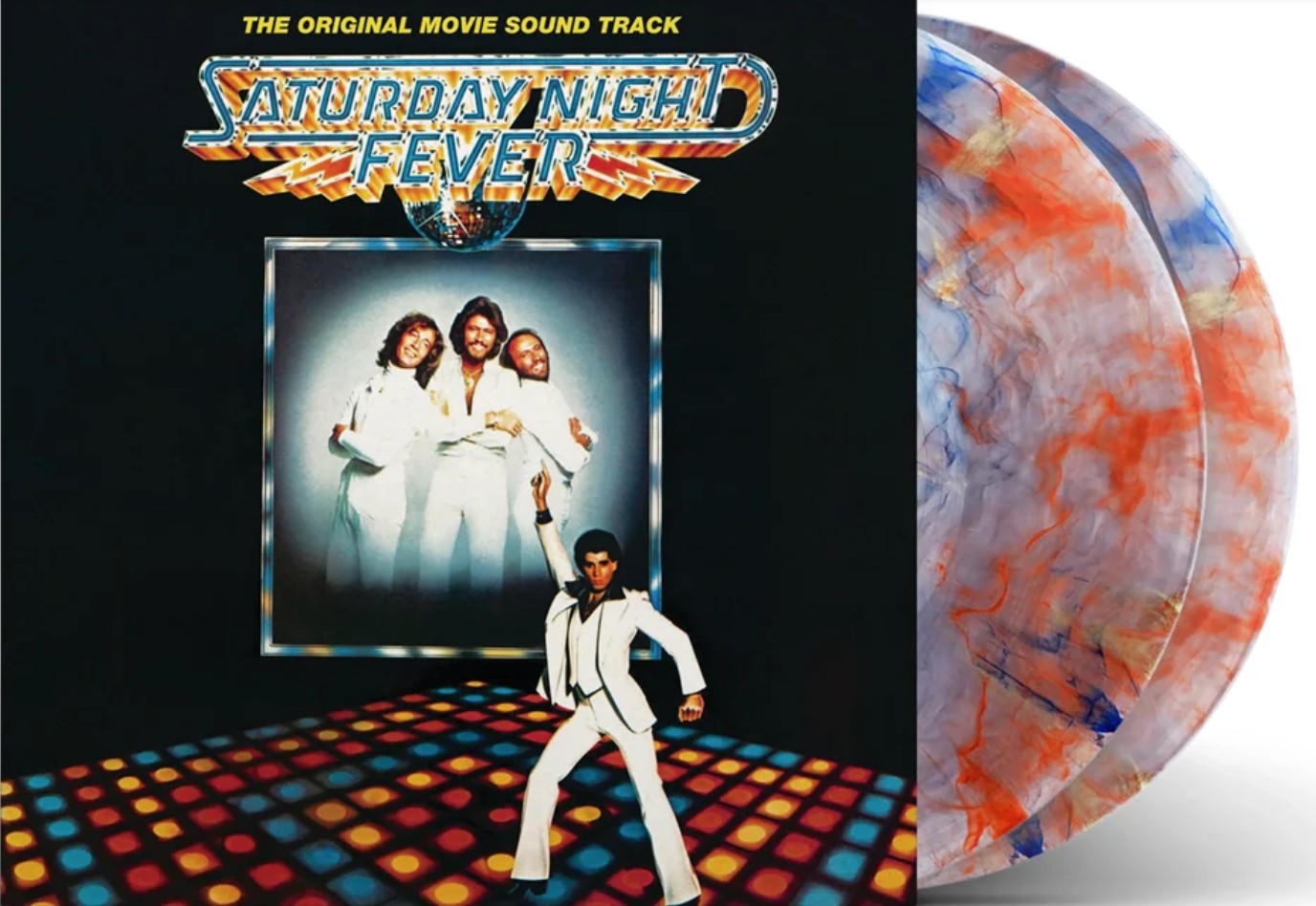 Saturday Night Fever - Soundtrack (Clear with Red, Orange And Blue Marbled Vinyl) - Various Artists