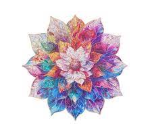 Puzzle clasic - Mandala floare mistica - Rowood