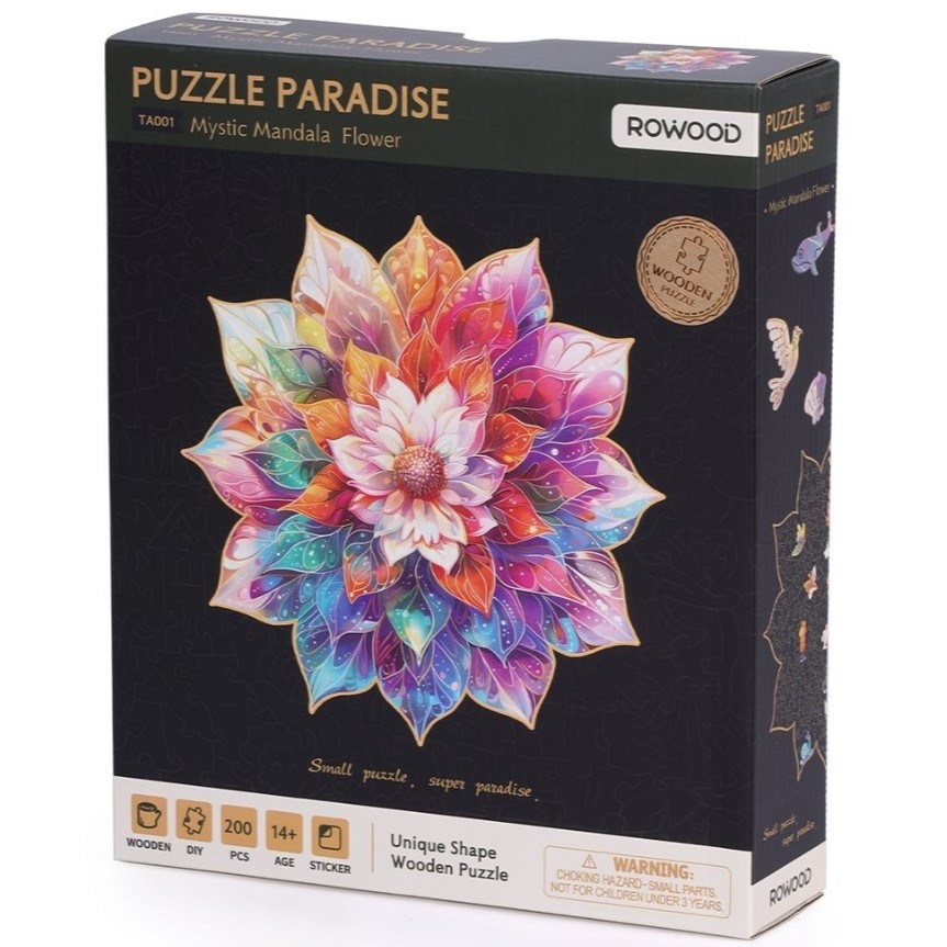 Puzzle clasic - Mandala floare mistica - Rowood