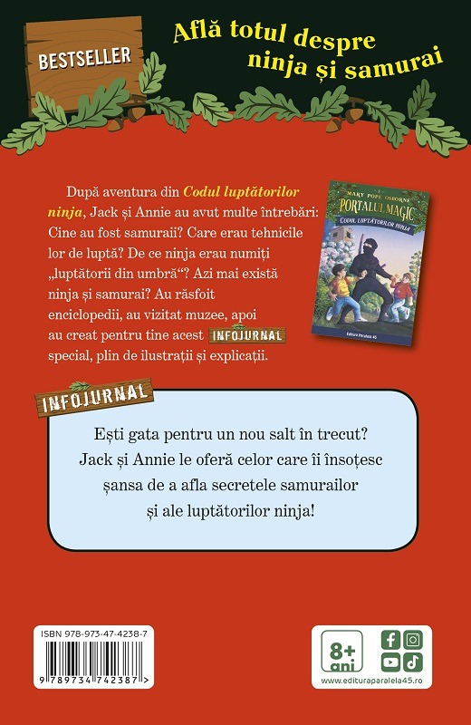 Portalul Magic Infojurnal: Ninja si samurai - Mary Pope Osborne, Will ...