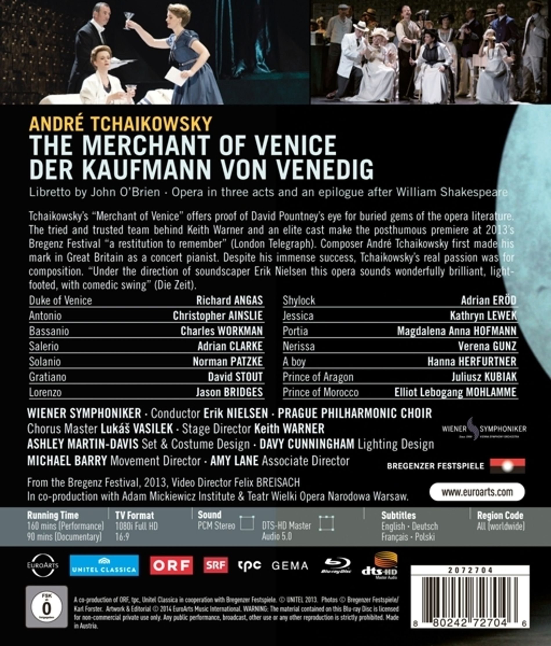 Andre Tchaikowsky: The Merchant of Venice (Blu-ray) - Richard Angas ...
