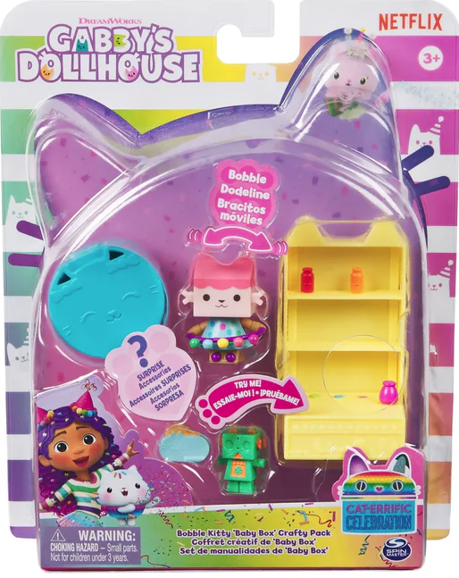 Set joaca - Gabby's Dollhouse - Bebe cutiuta si camera mestesugurilor ...