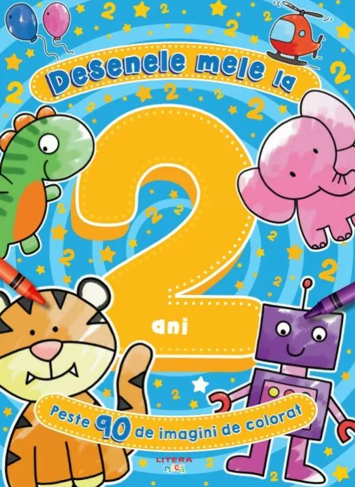 Desenele mele la 2 ani. Peste 90 de imagini de colorat - Hannah Wood