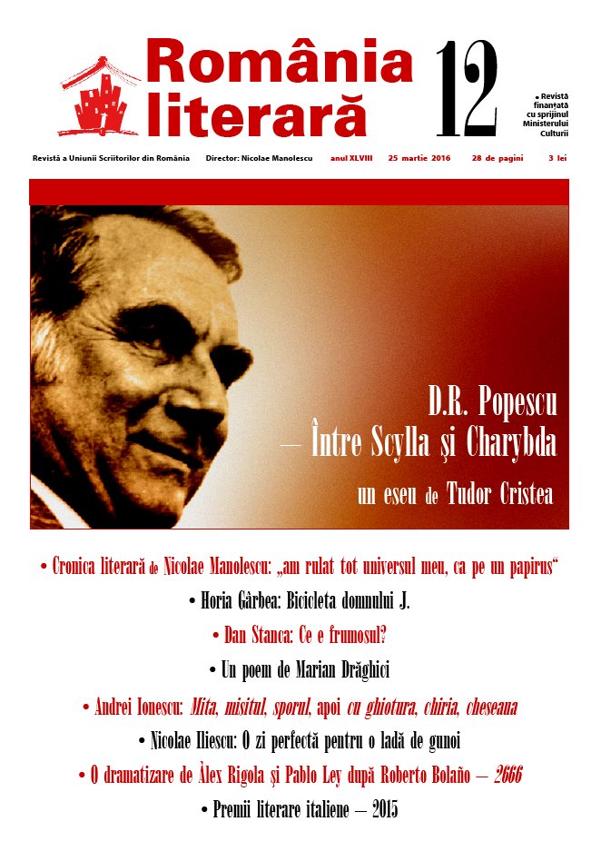 Revista Romania Literara Nr. 12/2016