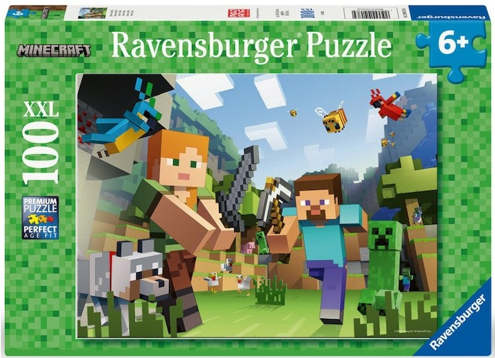 Puzzle Minecraft XXL, 100 piese - Ravensburger