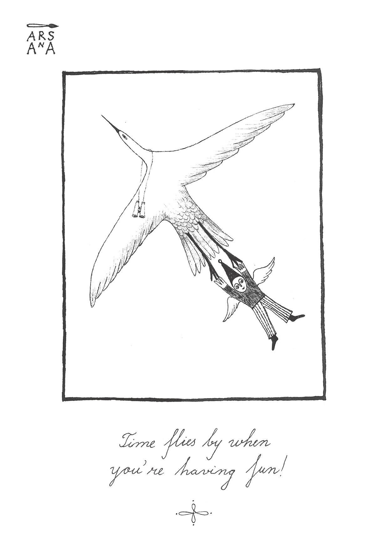 Carte postala - Time flies by - Ars Ana