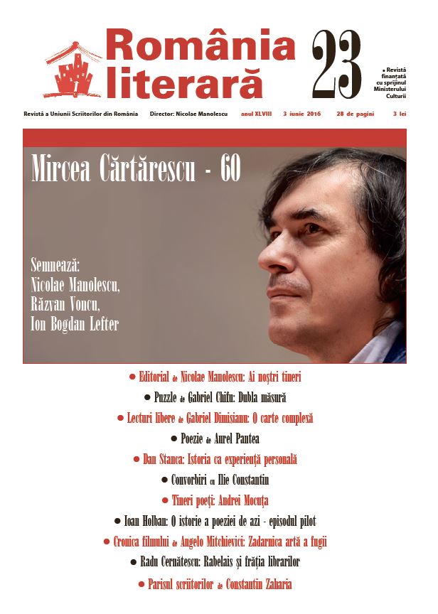 Revista Romania Literara Nr. 23/2016